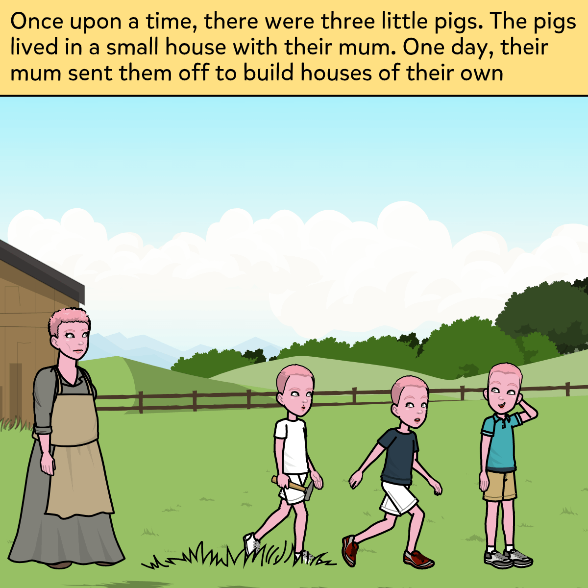 The three little pigs