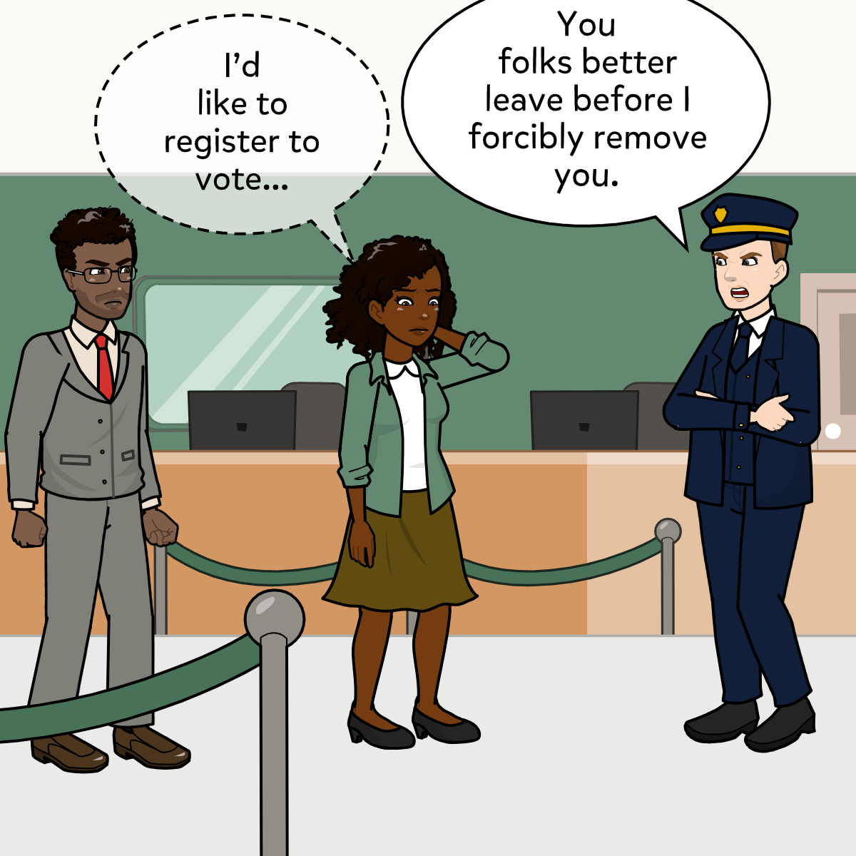 15th Amendment & The Voting Rights Act of 1965 Comic Strip